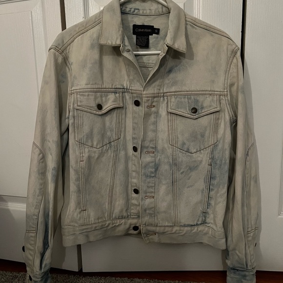 Calvin Klein | Jackets & Coats | Vintage Calvin Klein Bleached Jean ...
